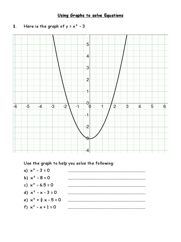 Quadratic Equation Using Graph | PDF | Mathematics | Algebra