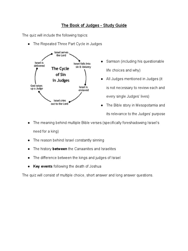 Judges Study Guide | PDF