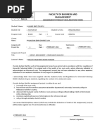 Assignment Project Declaration Form | PDF | Career & Growth | Business