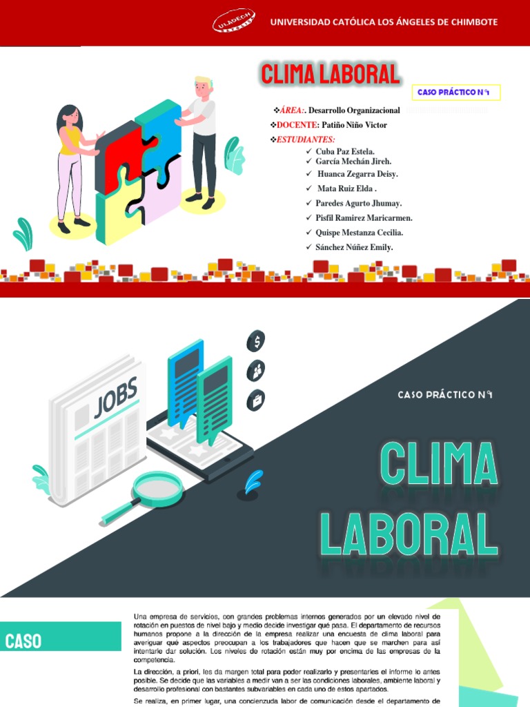 Caso 1 - Clima Laboral | PDF | Gestión de recursos humanos