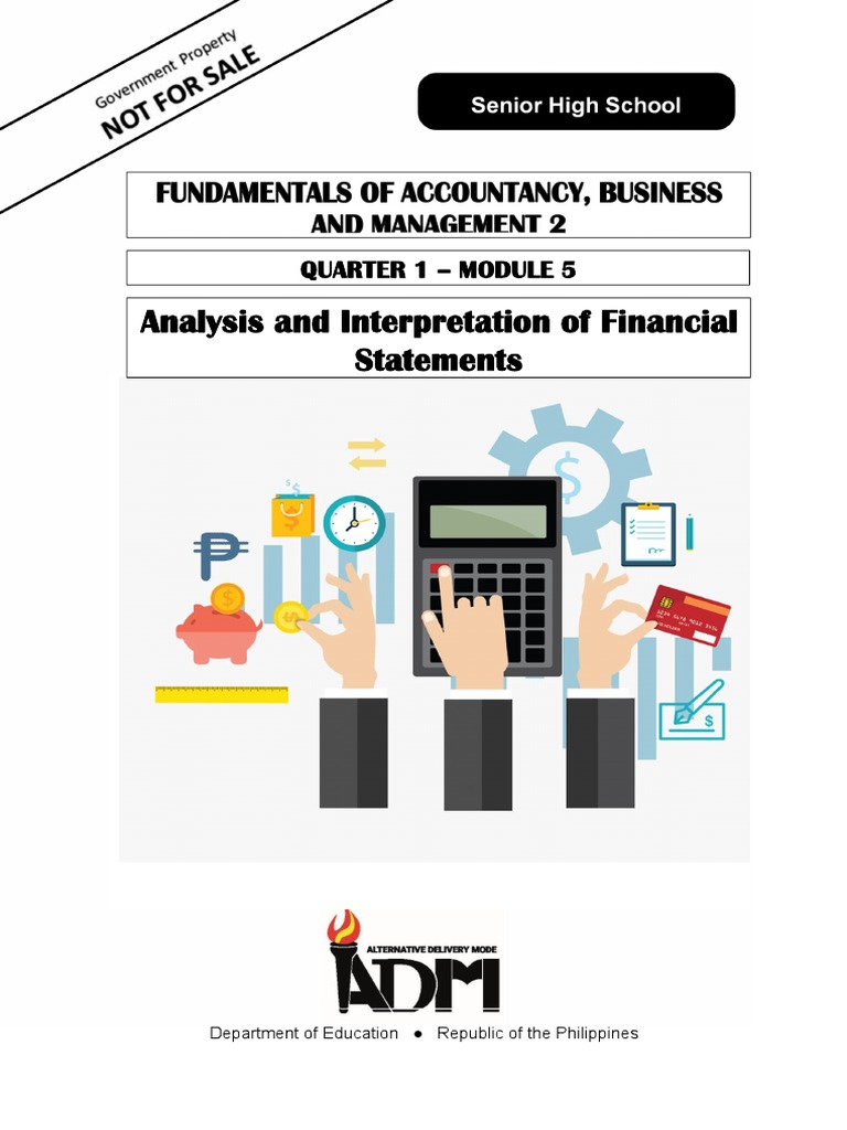 FABM2 Q1 Module 5 Analysis and Interpretation of Financial Statements ...