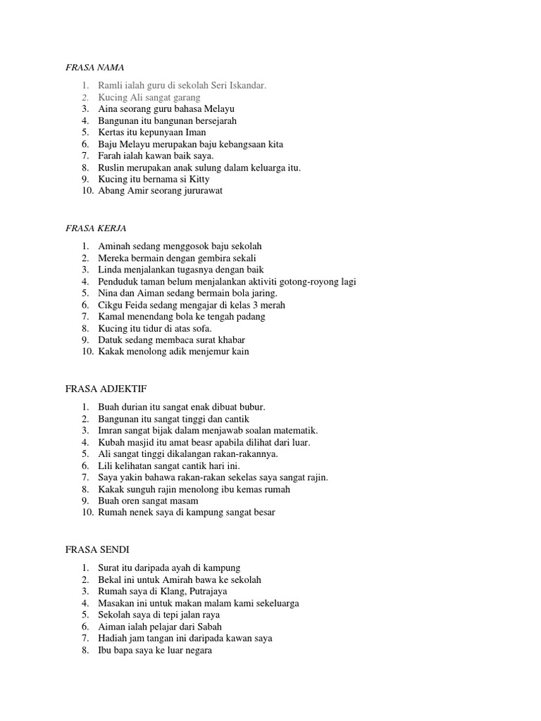 Frasa Nama | PDF