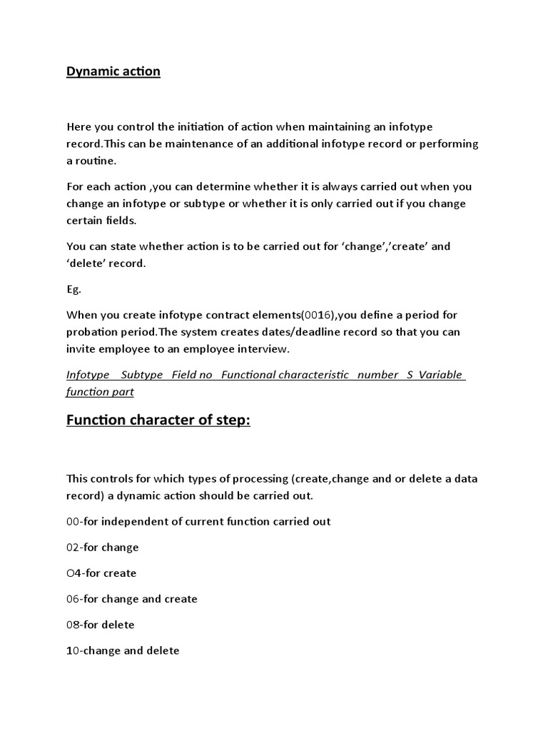 Dynamic Action: Function Character of Step | PDF | Computers