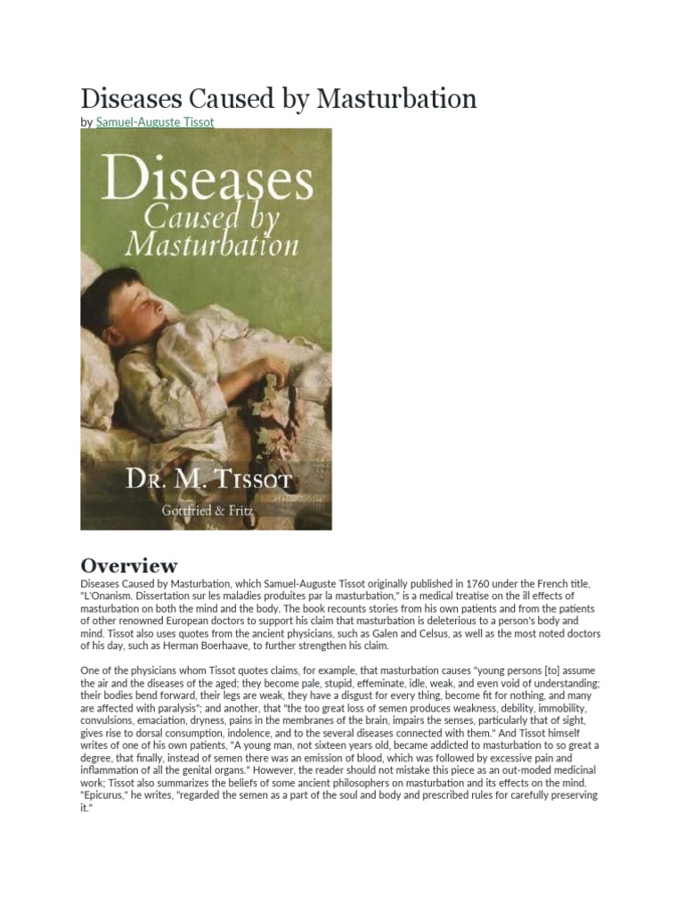 Diseases Caused by Masturbation | PDF | Medicine | Clinical Medicine