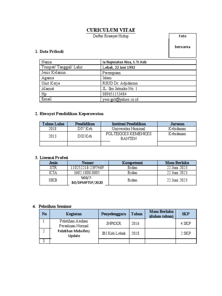 Curiculum Vitae | PDF