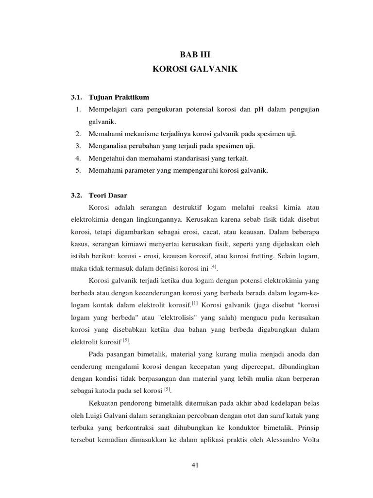 Bab III Korosi Galvanik | PDF