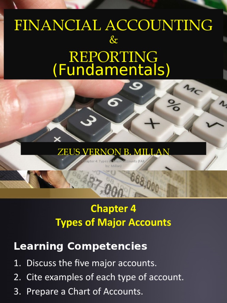 Chapter 4 - Types of Major Accounts | PDF | Expense | Equity (Finance)