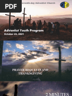 AY Program | PDF | Christian Movements | Adventism