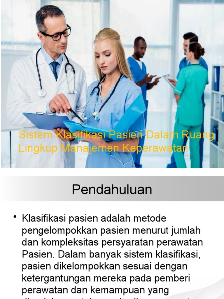 Klasifikasi Pasien dalam Keperawatan | PDF | Kesehatan Holistik
