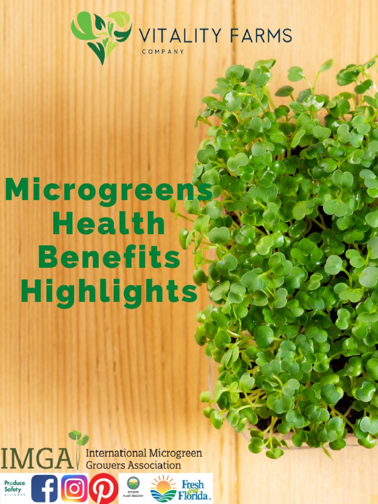 Health Benefits Highlights: Microgreens | PDF | Vitamin | Nutrients