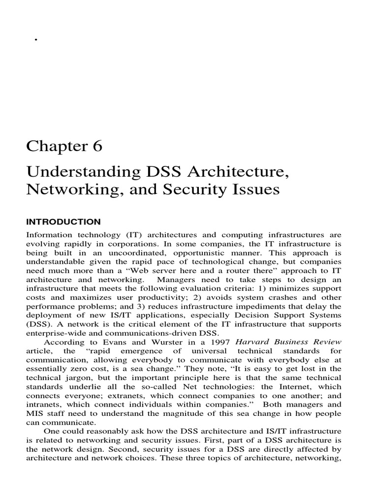 08 - Chapter 6 Decision Support Systems | PDF | Internet Protocols ...