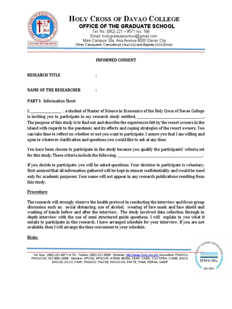 Valero REC Consent Form | PDF | Career & Growth