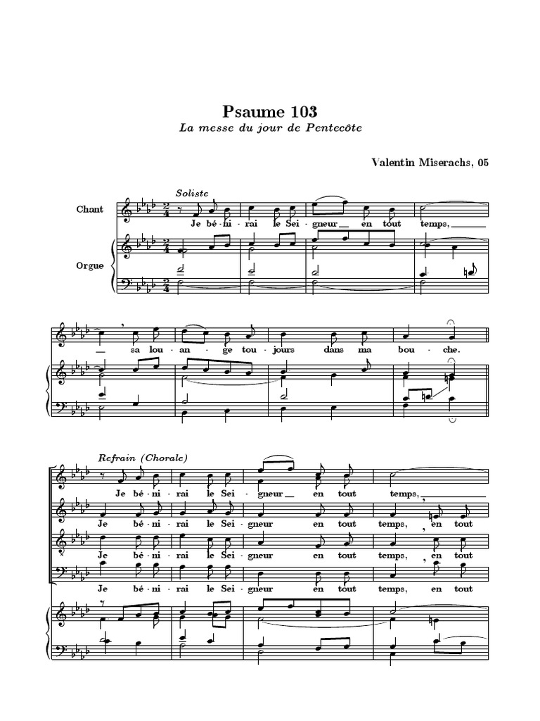 Psaume 103 | PDF