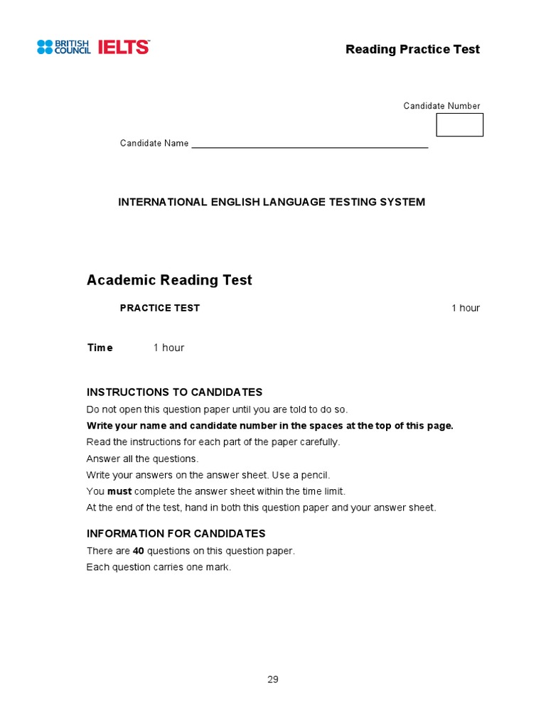 IELTS Reading Academic Test 1 | PDF | Malaria | Pilates