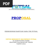 Proposal Pembuatan Jersey Dan Sponsor | PDF