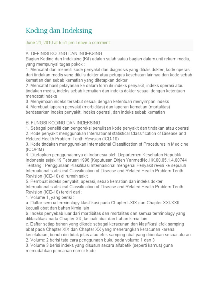 Koding Dan Indeksing | PDF