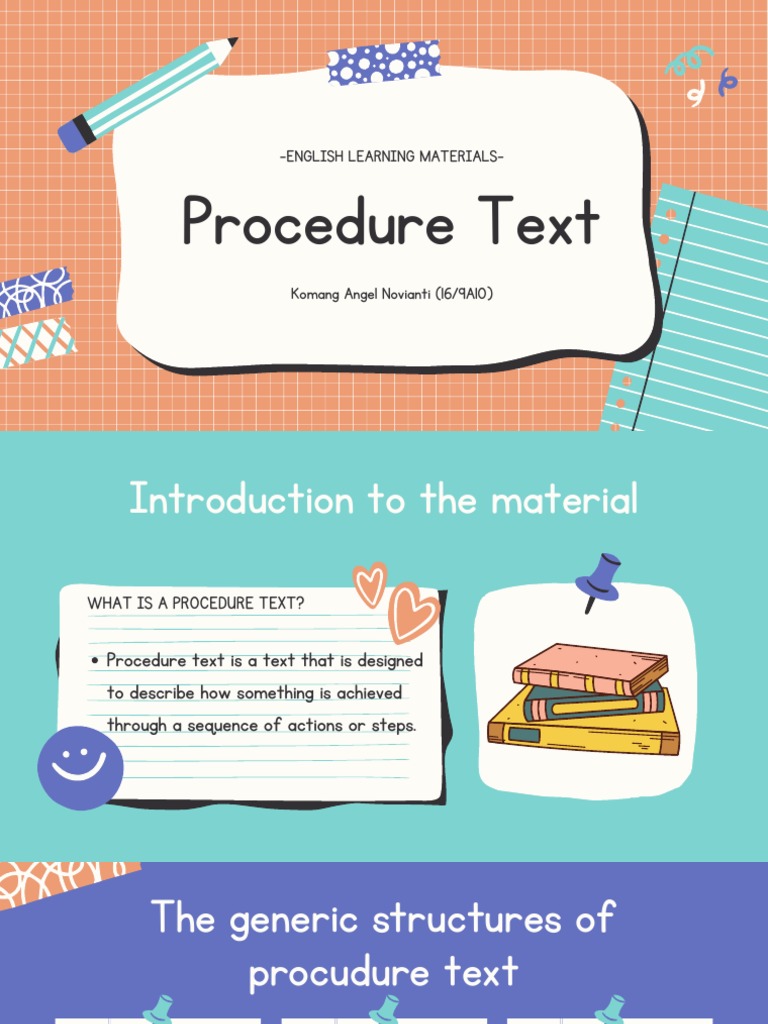 Procedure Text | PDF | Cuisine | Foods
