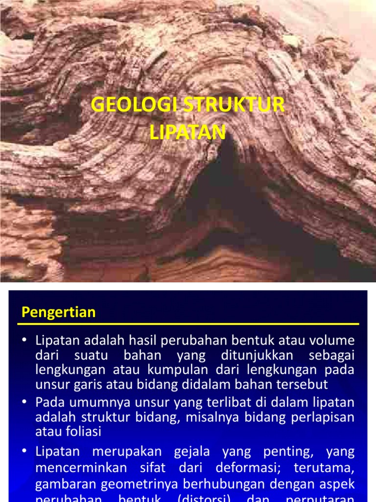 Unsur dan Klasifikasi Lipatan Geologi | PDF