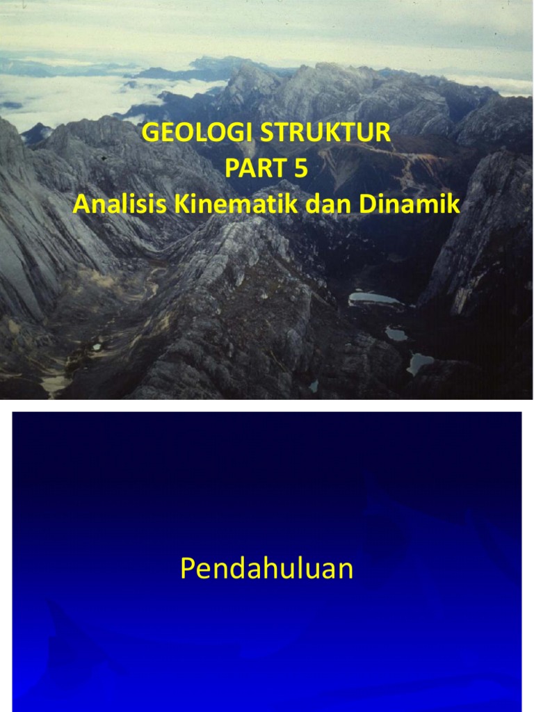 GEOLOGI STRUKTUR 3.1 Analisis Kinematik Dan Dinamik - 4 | PDF