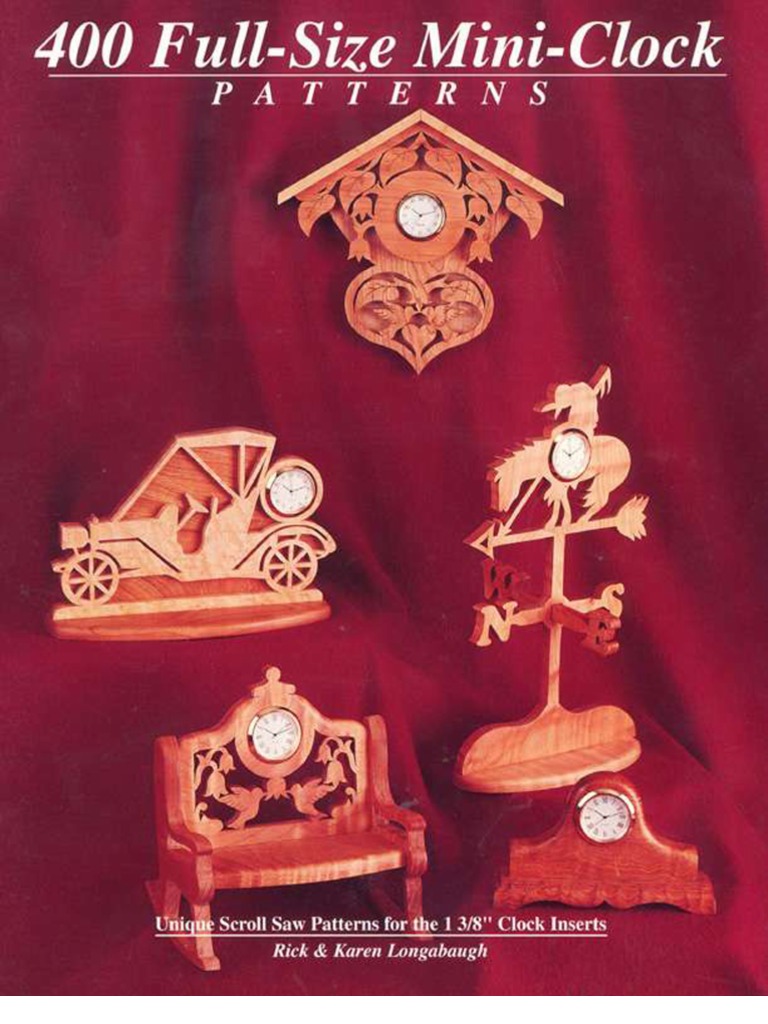 400 Full-Size Mini Clock Patterns | PDF | Plywood | Industrial Processes