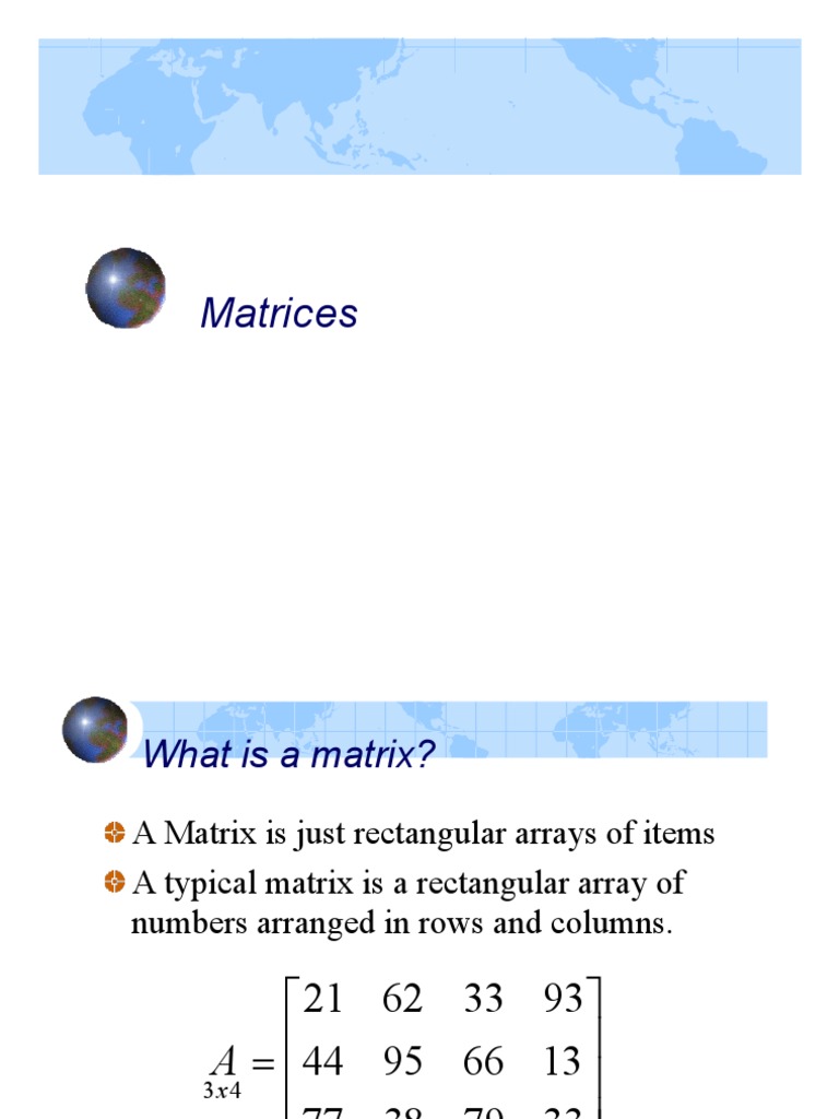Mat Rice | PDF | Matrix (Mathematics) | Matrix Theory