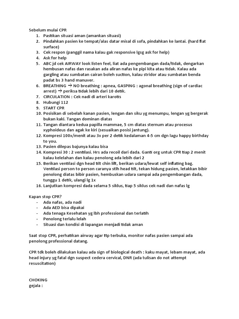 Materi First Aid | PDF