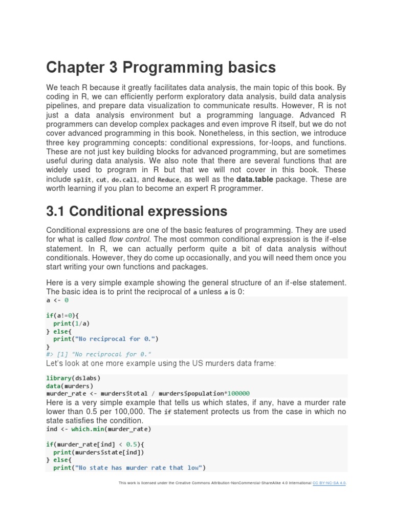 Chapter 3 Programming Basics: 3.1 Conditional Expressions | PDF | Computer Programming ...