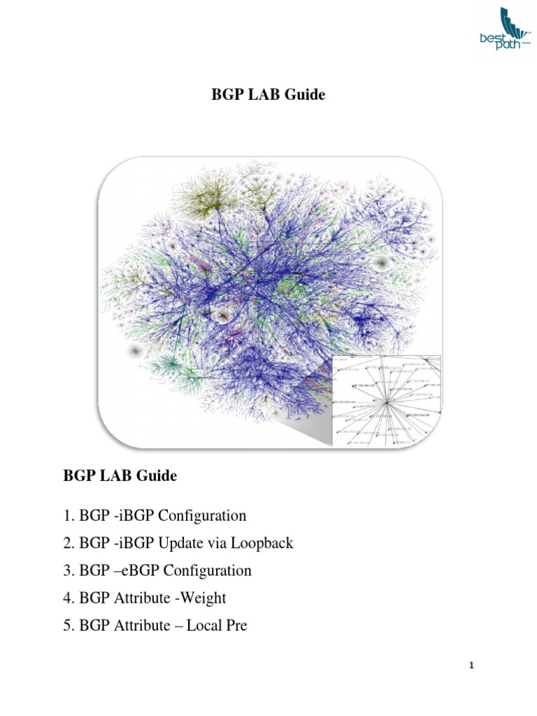 BGP LAB Guide v1.2 | PDF | Router (Computing) | Computer Networking