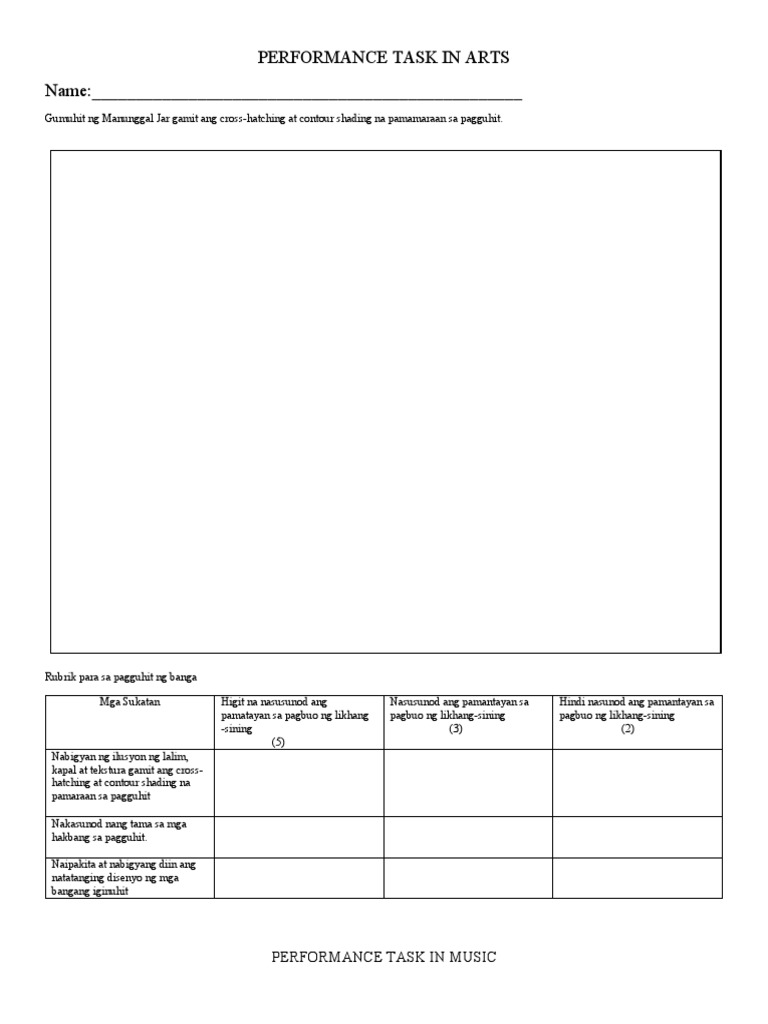 1st Quarter Performance Tasks 5 | PDF