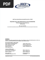 18R-97 - Cost Estimate Classification System - AACE International | PDF