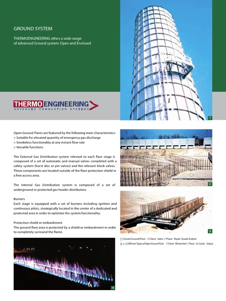 Open and Enclosed Ground Flares | PDF | Combustion | Chemistry