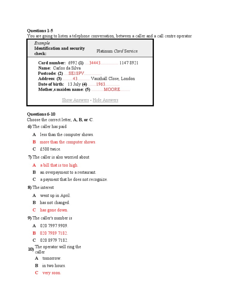 An Accurate Analysis of a Call Center Conversation Regarding Payment ...