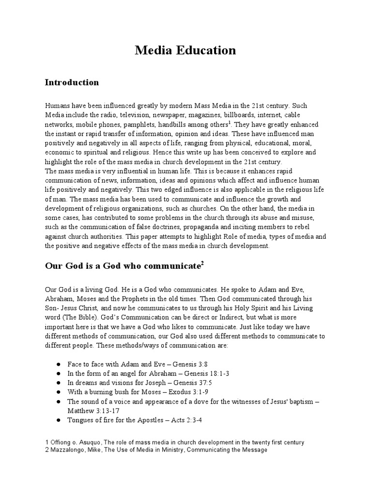 Media Education Cos è