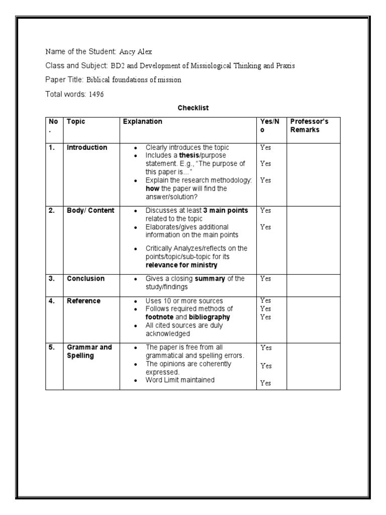 Biblical Foundations of Mission | PDF | Jesus | Systematic Theology