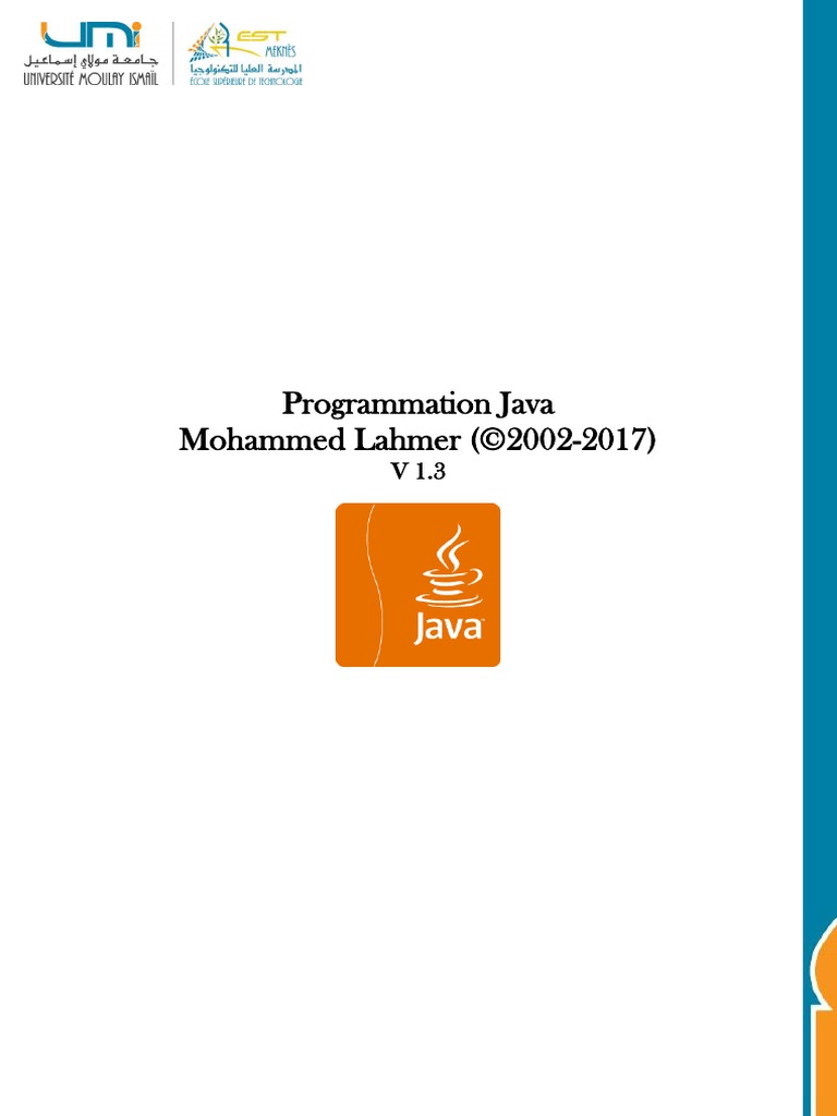 Java V 1 3 | PDF | Java (Langage de programmation) | Classe (informatique)