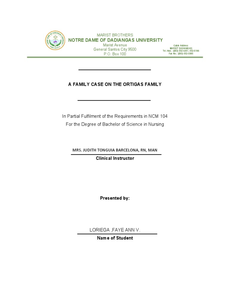 A Family Case Study LORIEGA | Download Free PDF | Poverty | Poverty ...