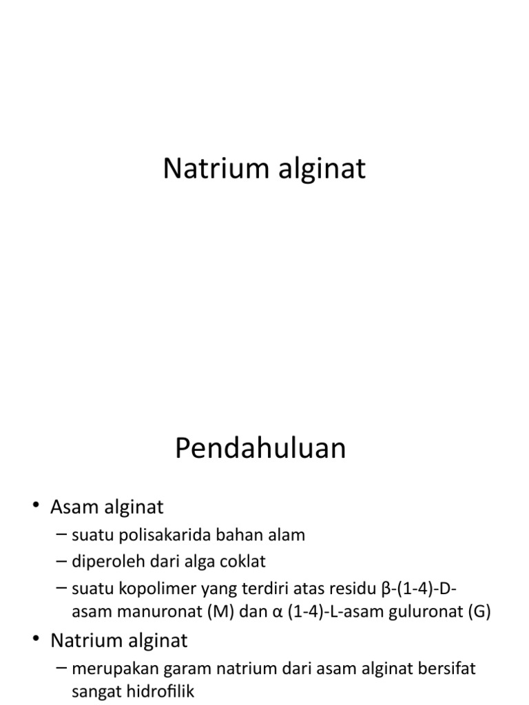 Natrium Alginat | PDF