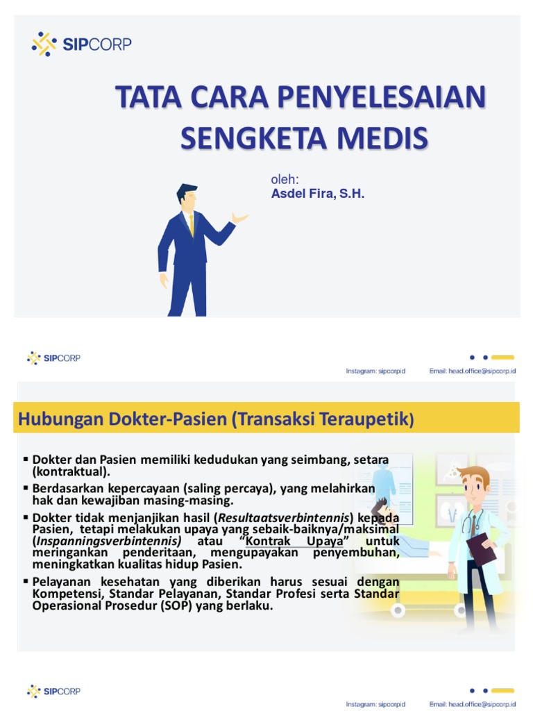 Tata Cara Penyelesaian Sengketa Medis - Asdel Fira | PDF