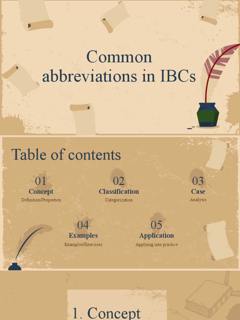 Common Abbreviations in IBC | PDF | Acronym