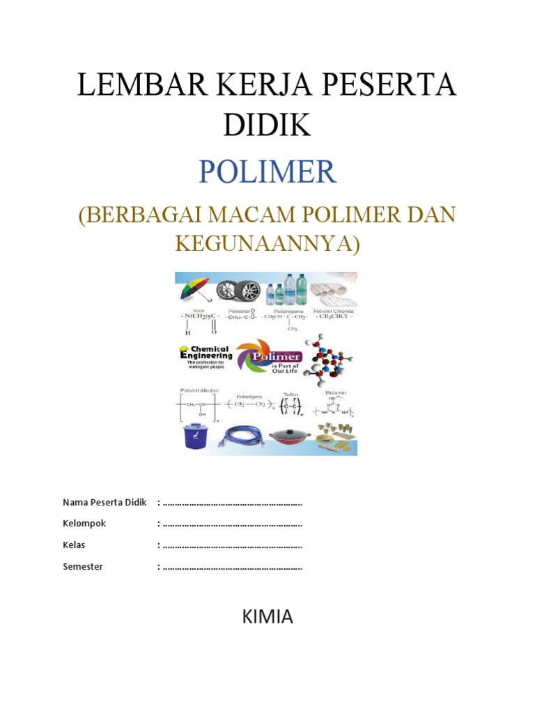 LKPD Polimer 3 Deva Peerteaching | PDF