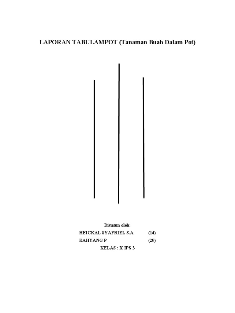 Laporan Tabulampot | PDF