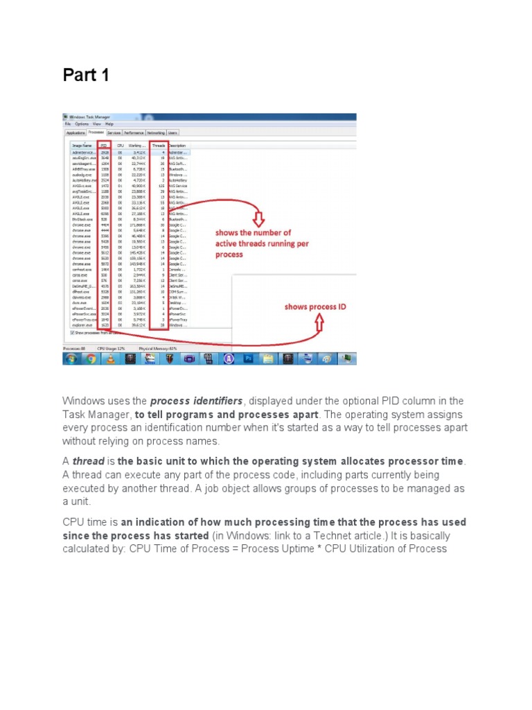 Since The Process Has Started (In Windows: Link To A Technet Article ...