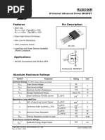RU75N08S N-Channel MOSFET Datasheet | PDF | Mosfet | Field Effect ...