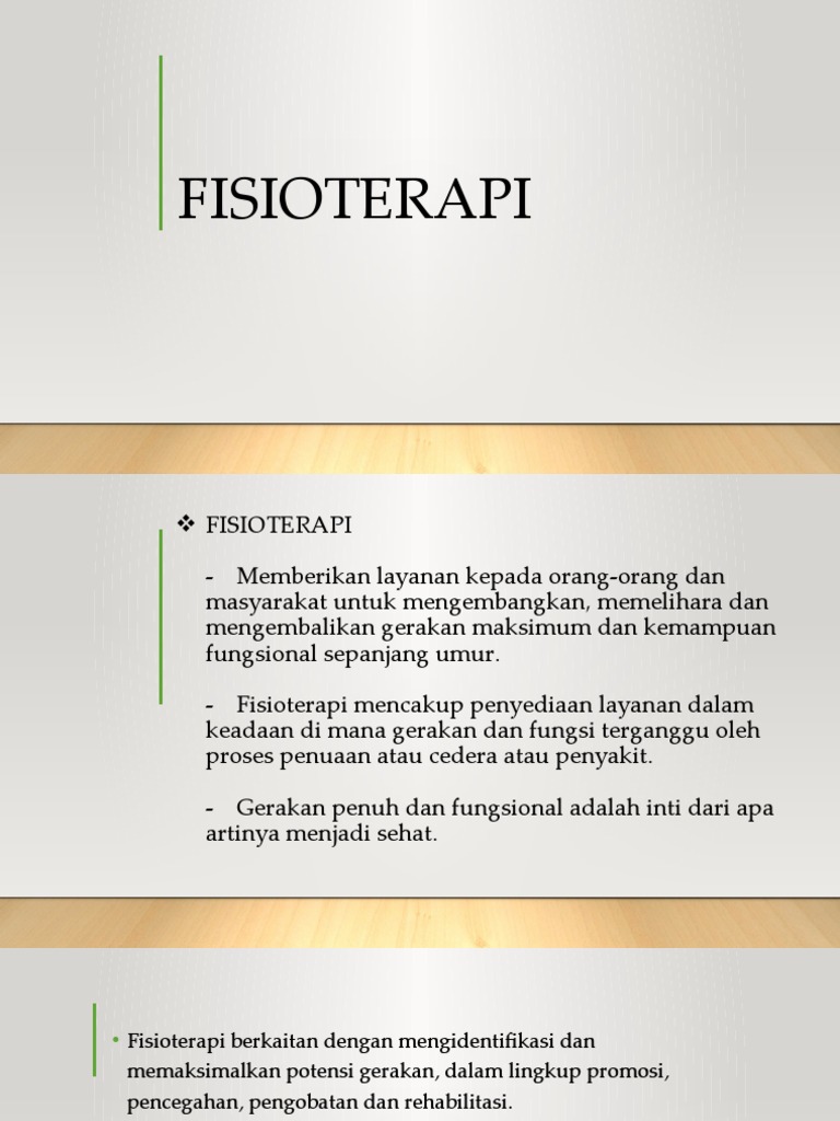 FISIOTERAPI | PDF