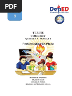 TLE COOKERY G9 Q2 W1 Edited | PDF | Salad | Cuisine