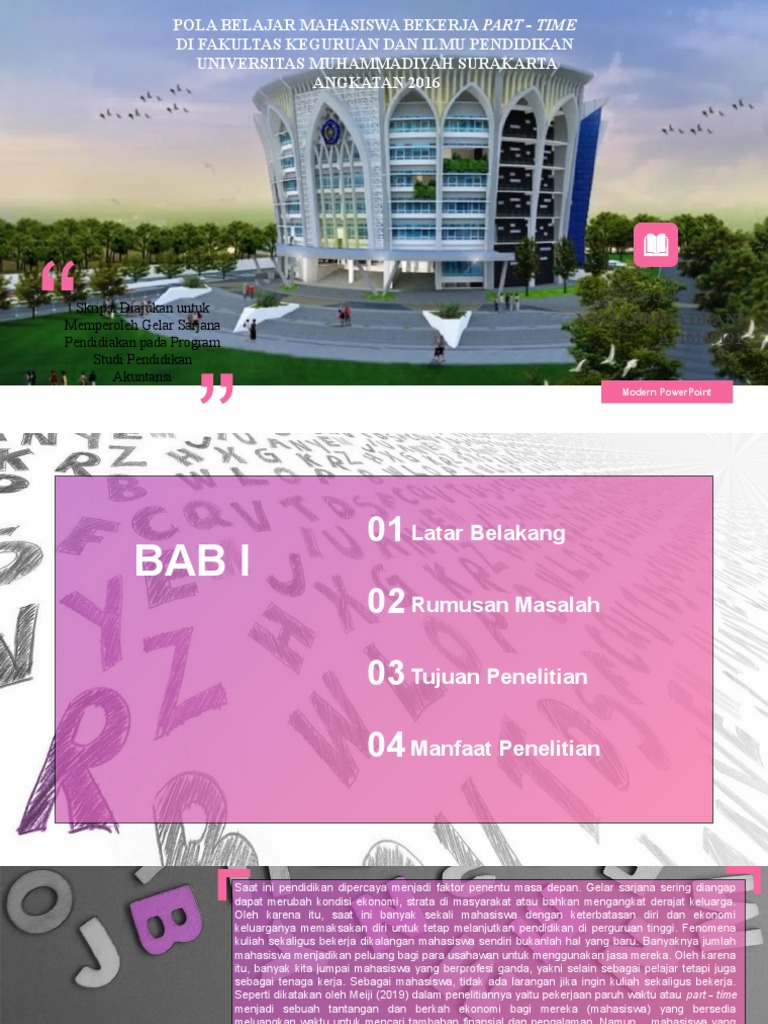 Pola Belajar Mahasiswa Yg Bekerja Part Time | PDF