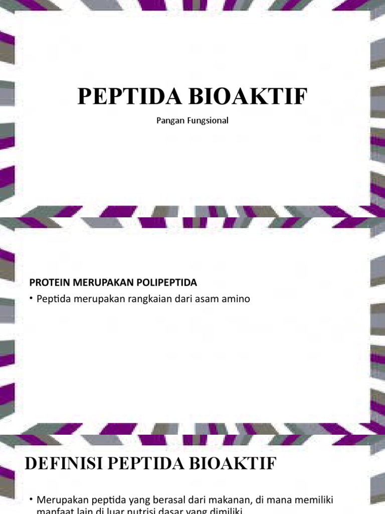 Peptida Bioaktif - 1 | PDF
