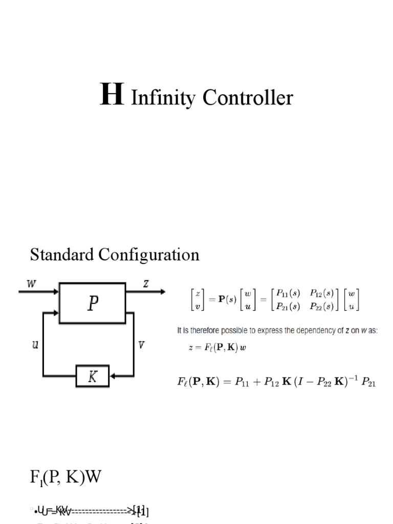 H Infinity Controller | PDF | Teaching Methods & Materials