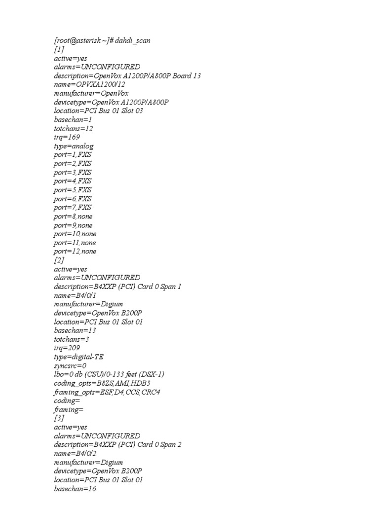 Configurar Canales Dahdi | Download Free PDF | Telephony | Free Content