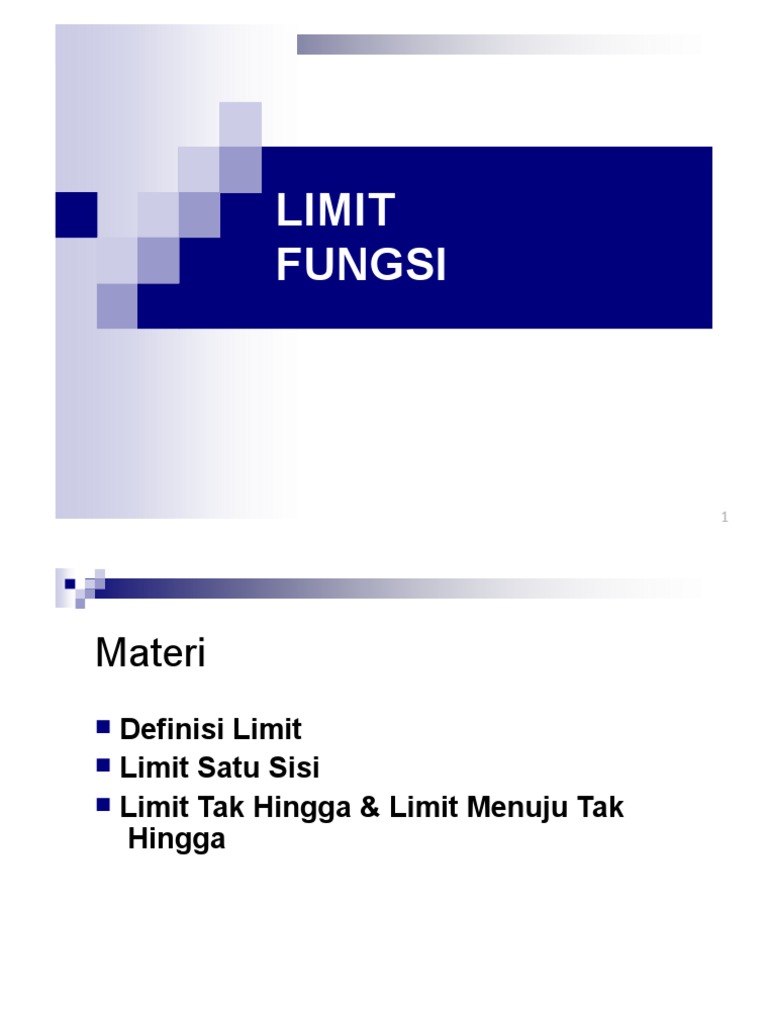 Pert9 Limit Fungsi | PDF